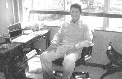 Patrick Newell in his office