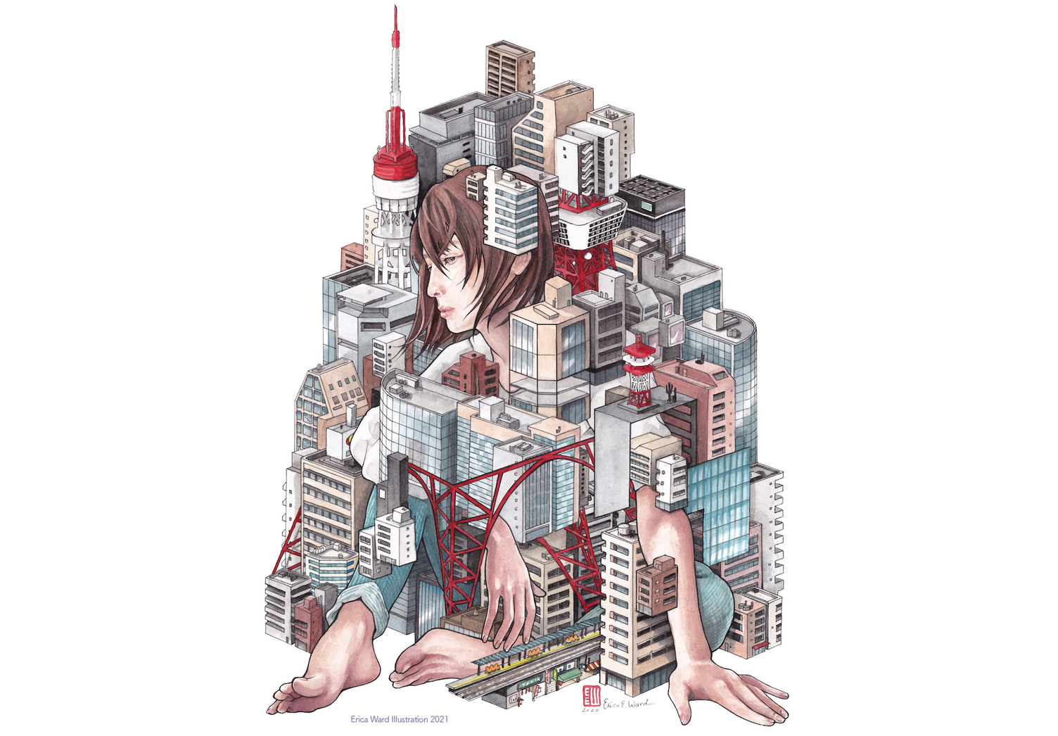 TW Creatives: Erica Ward's Surreal Tokyo Art is the Japan of Our Dreams ...