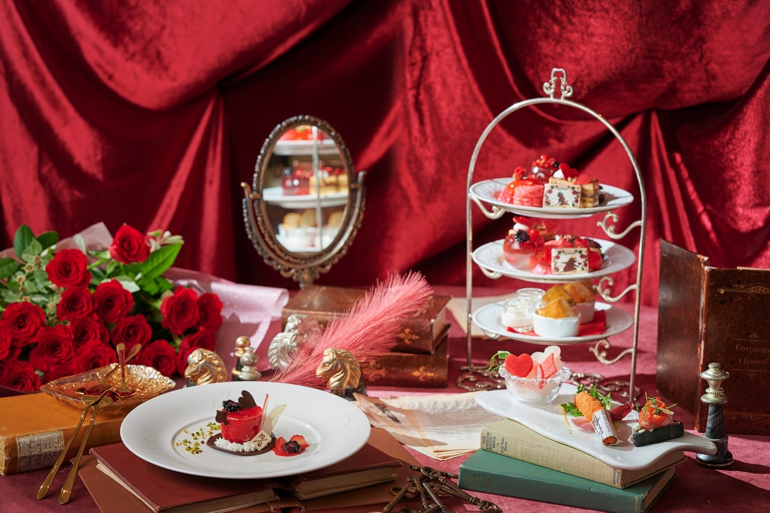 alice afternoon tea spread chiba