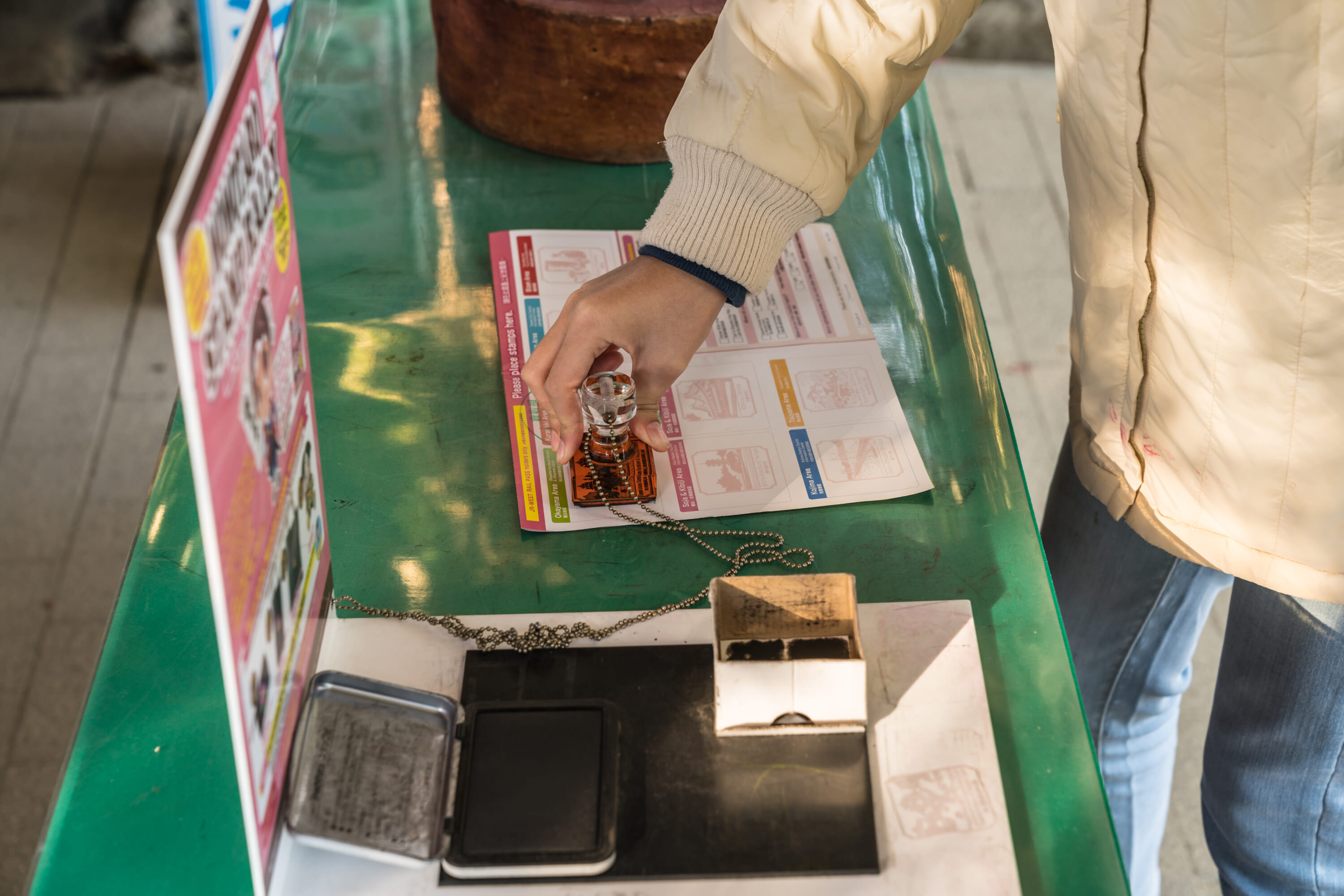 Okayama,,Japan-,Dec,6,:,Tourist,Stamps,On,The,Stamp-rally